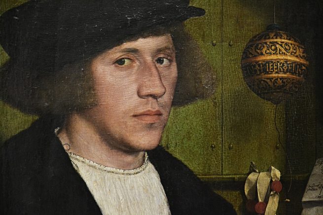 Hans Holbein d.J., Porträt Georg Gisze – blindbild