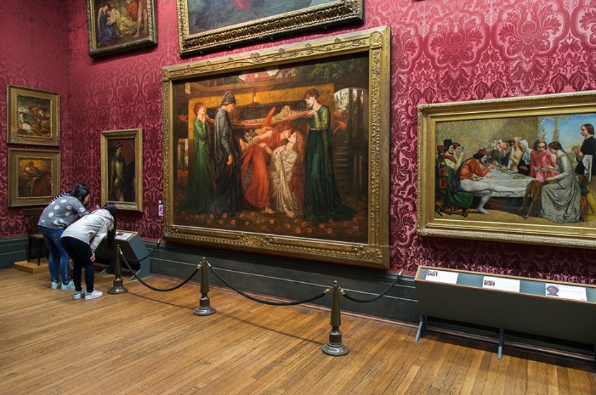 Dante Gabriel Rossetti, Dante’s Dream; John Everett Millais, Isabella – blindbild