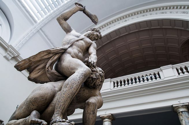 Giambologna, Samson slaying a Philistine – blindbild